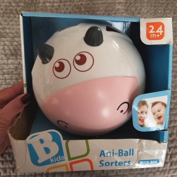 Blue Box | Toys | Cow Ball Shape Learning Toy | Poshmark